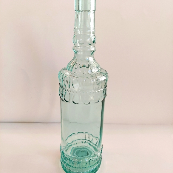 Kitchen | Barocca Embossed Glass Bottle | Poshmark